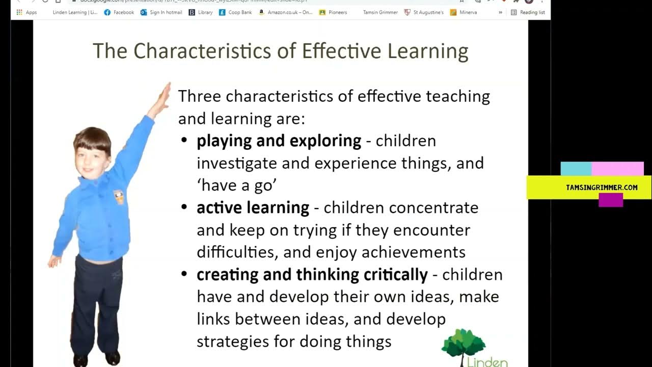 Characteristics of Effective Learning in the Revised EYFS - YouTube