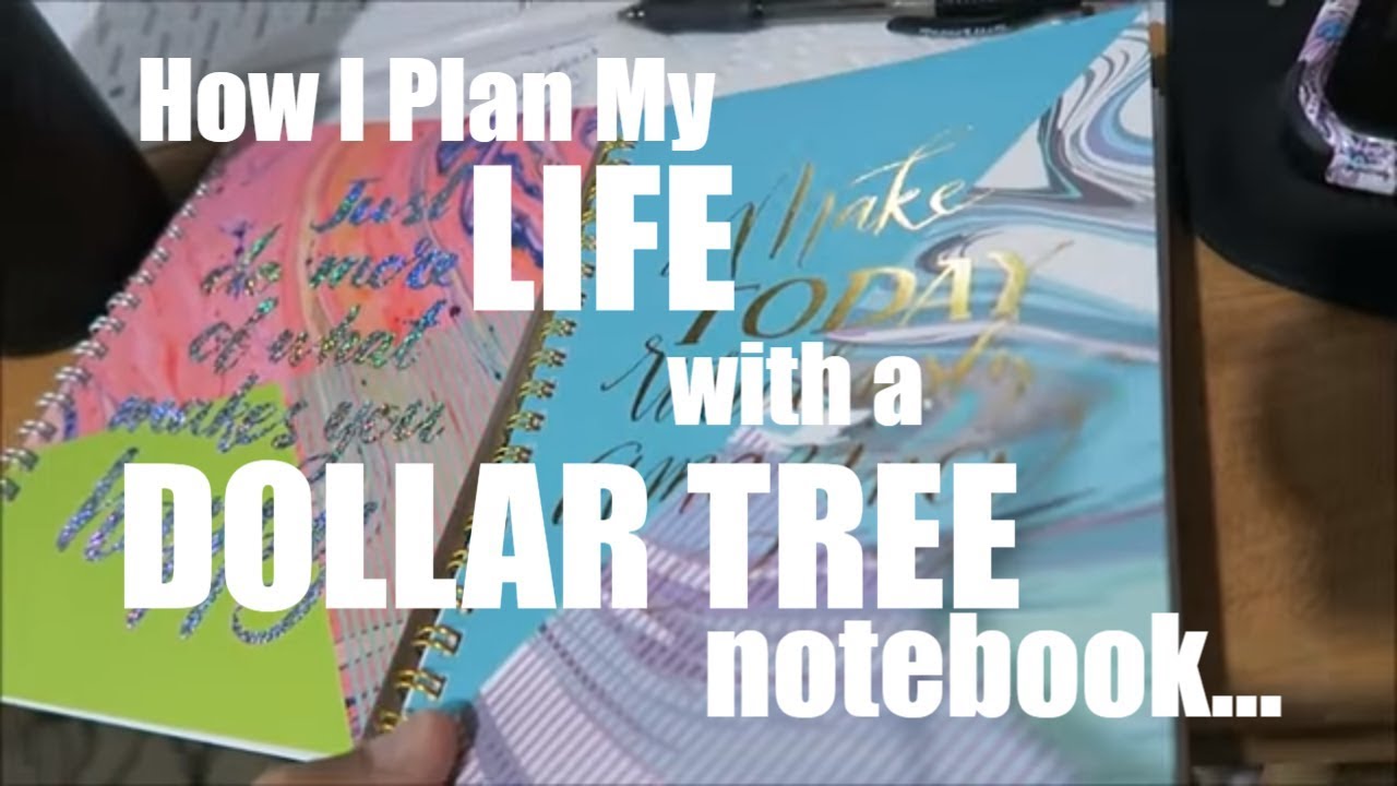 How I Plan my Life with a Dollar Tree Notebook! - YouTube