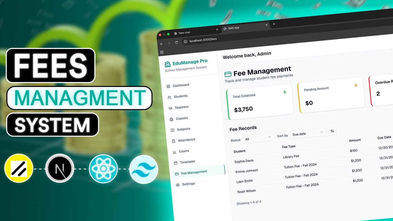 Fee Management System in Next.js | School Fee Collection Software ...