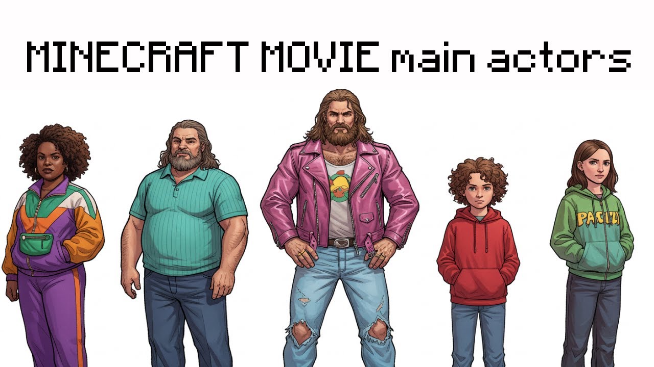 MINECRAFT MOVIE main characters - YouTube