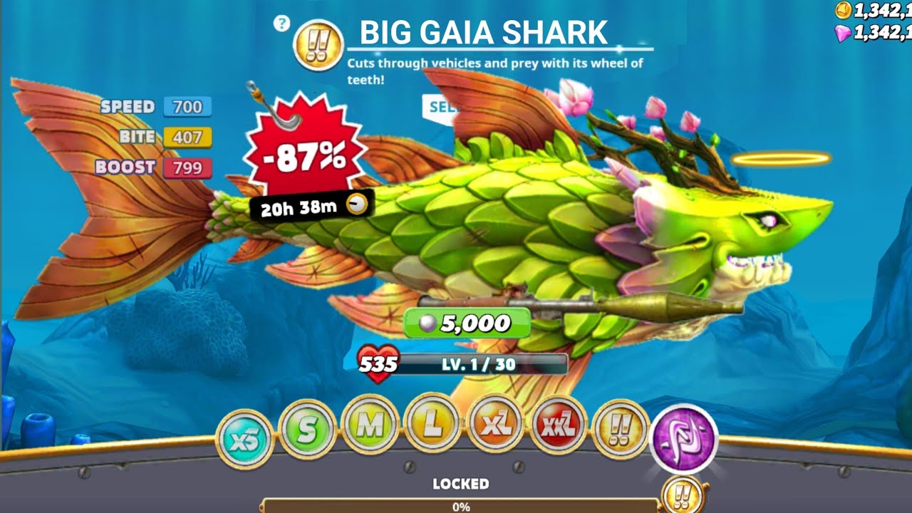 GOT BIG GAIA SHARK 87% OFF BIG SHARK (KAIJU SHARK) EAT ALL HUNGRY SHARK ...