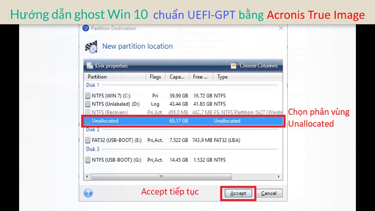 ghost Win 10 chuan UEFI-gpt, cài win 10 gpt - YouTube