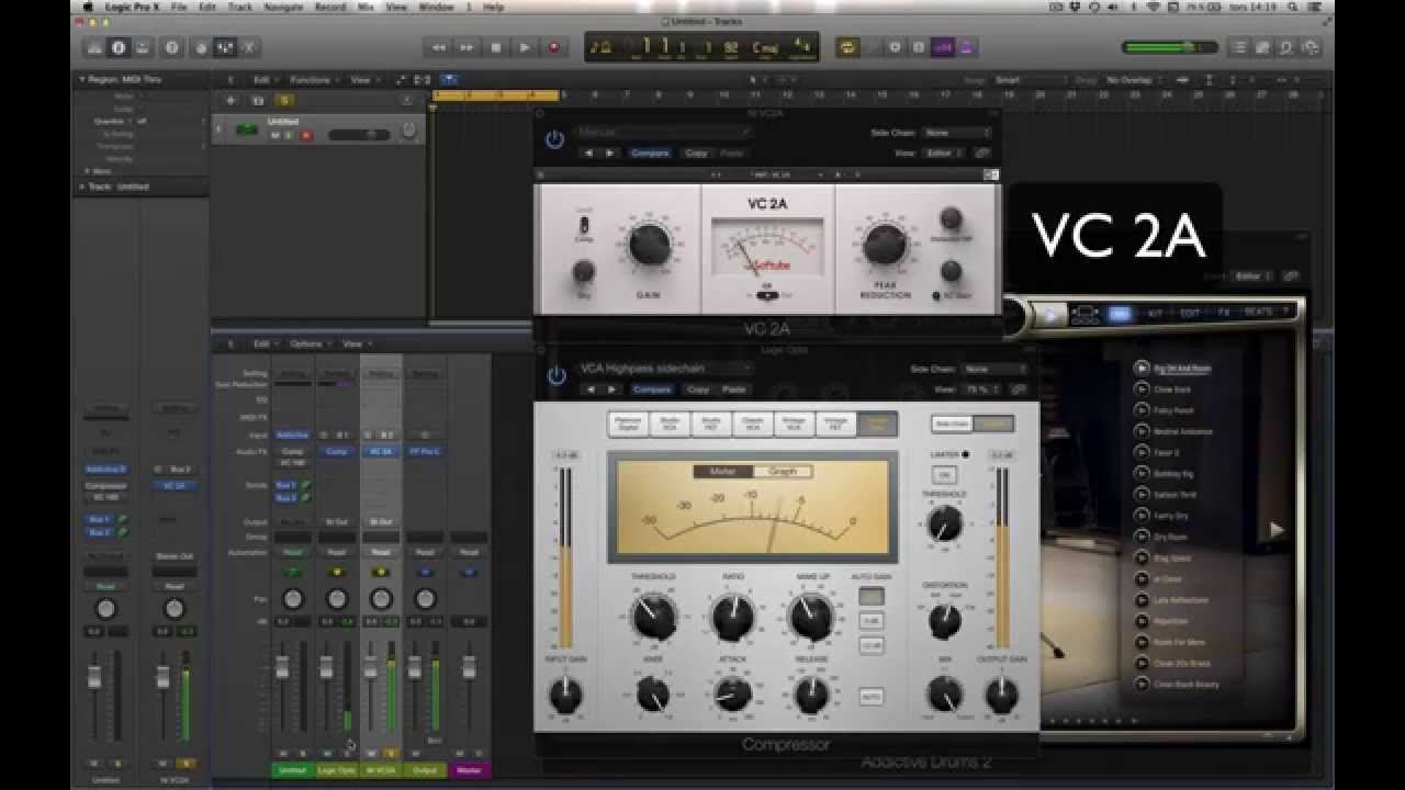 Comparison between compressors in Logic 10.1 and Native Instruments ...
