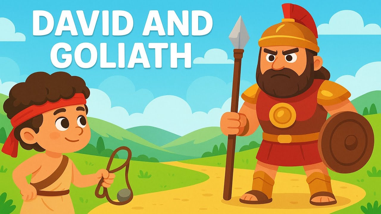 David vs Goliath: Fun Bible Story for Kids | Animated Christian Cartoon ...
