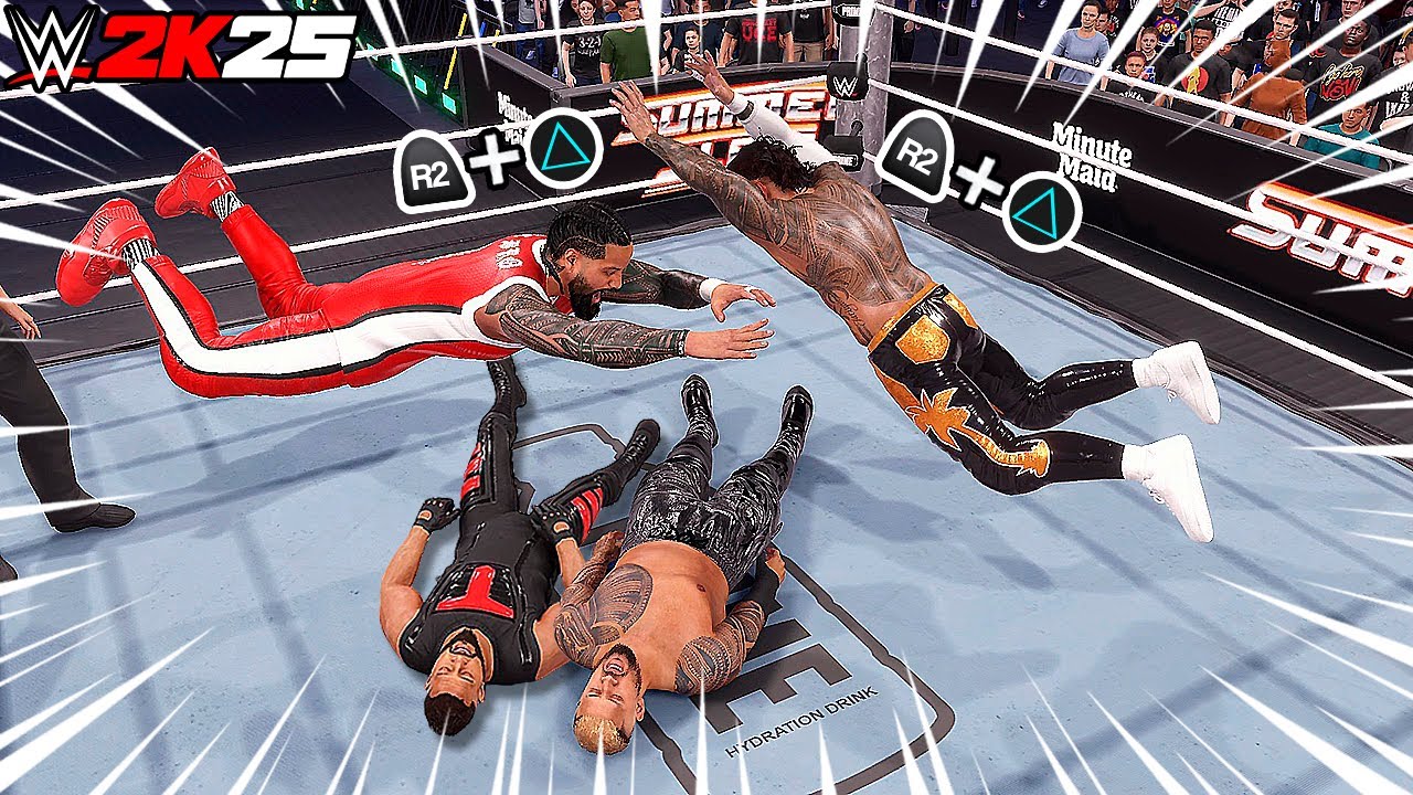 Top 15 NEW Tag Team Finishers in WWE 2K25! - YouTube