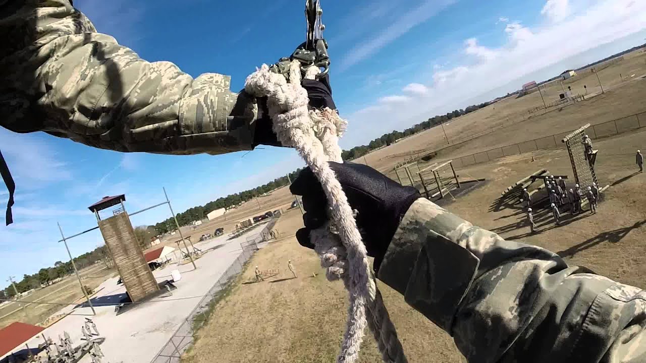 Air Force OTS Class 14-03 High Ropes Course RAW Part 3 of 3 - YouTube