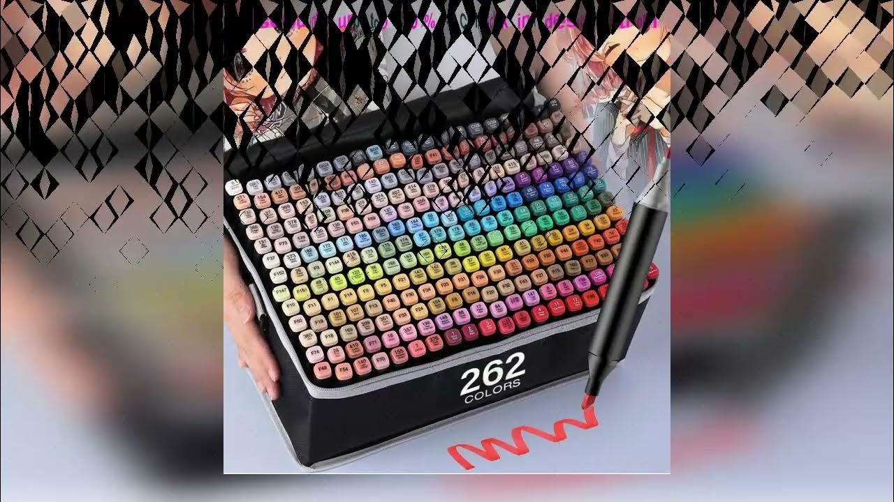 24/36/48/60/80/120/168/262 Colors Alcohol Drawing Markers Dual Tip ...
