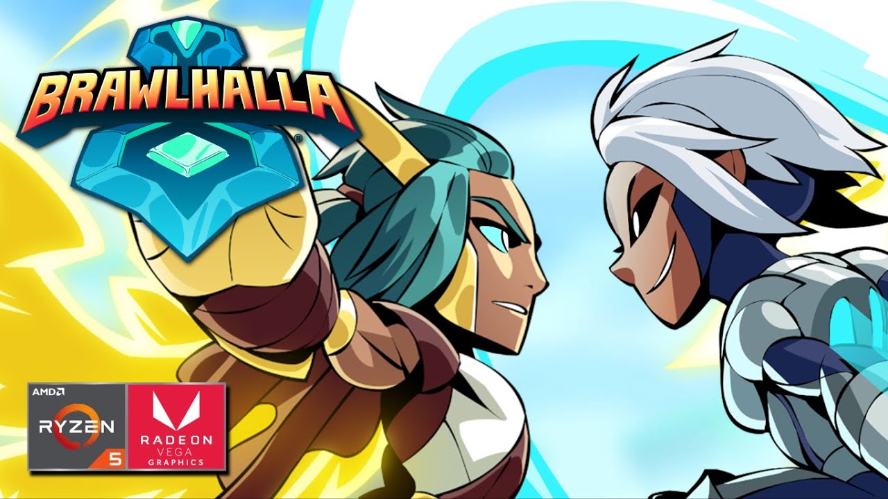 Brawlhalla on Low-End laptop | Ryzen 5 2500u Vega 8 - YouTube
