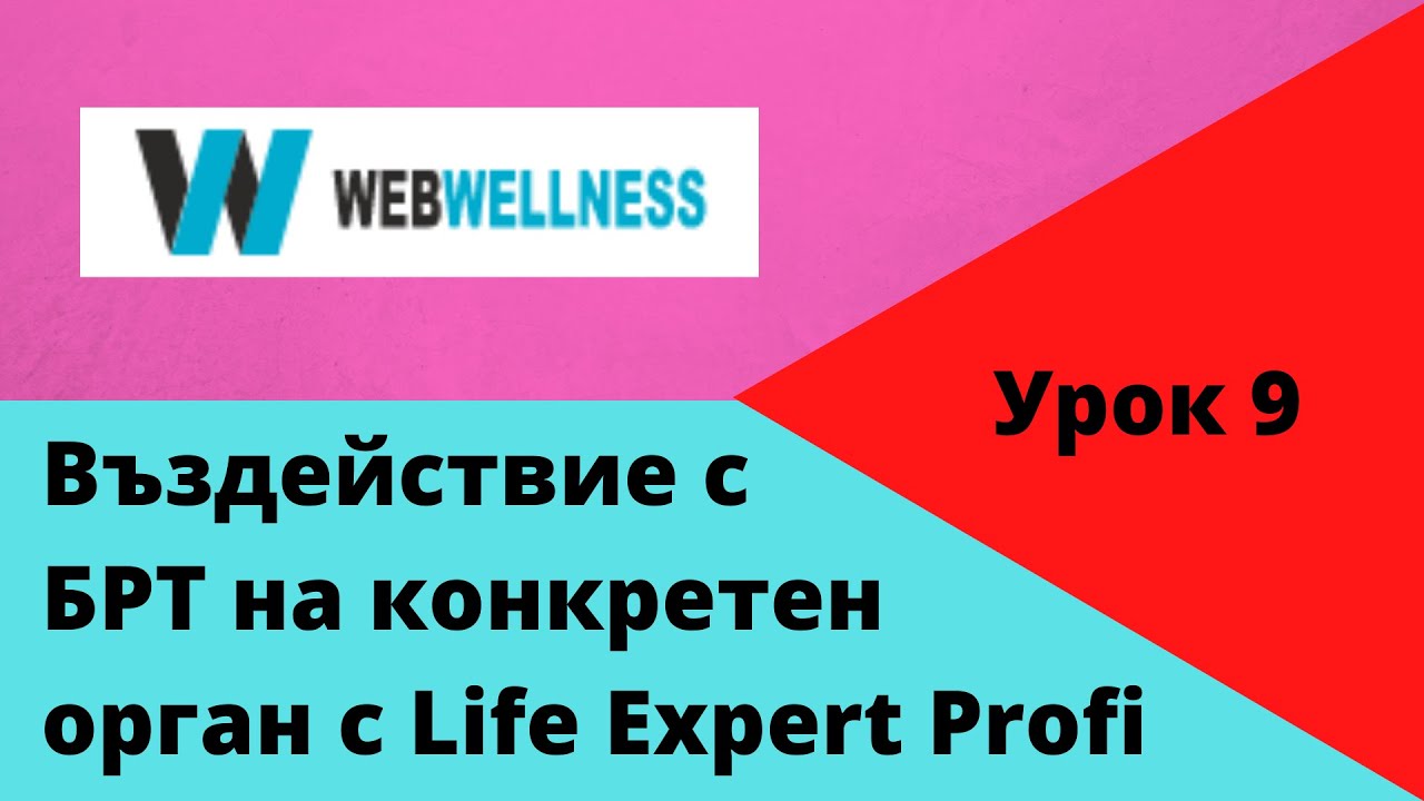 Видео 9 Въздействие с БРТ във WebWellness с Life Expert Profi - YouTube