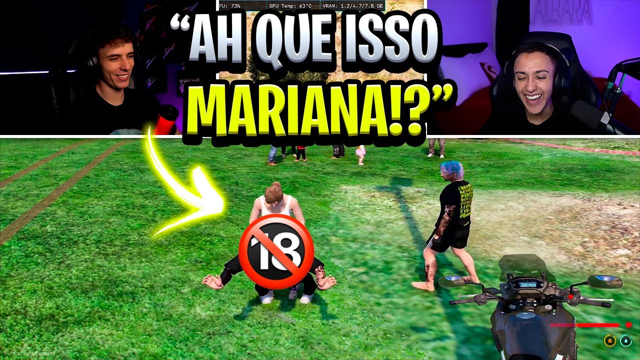 Olha a CARA do BIRO e ALBARA com a MARI pocando DARK na frente das ...