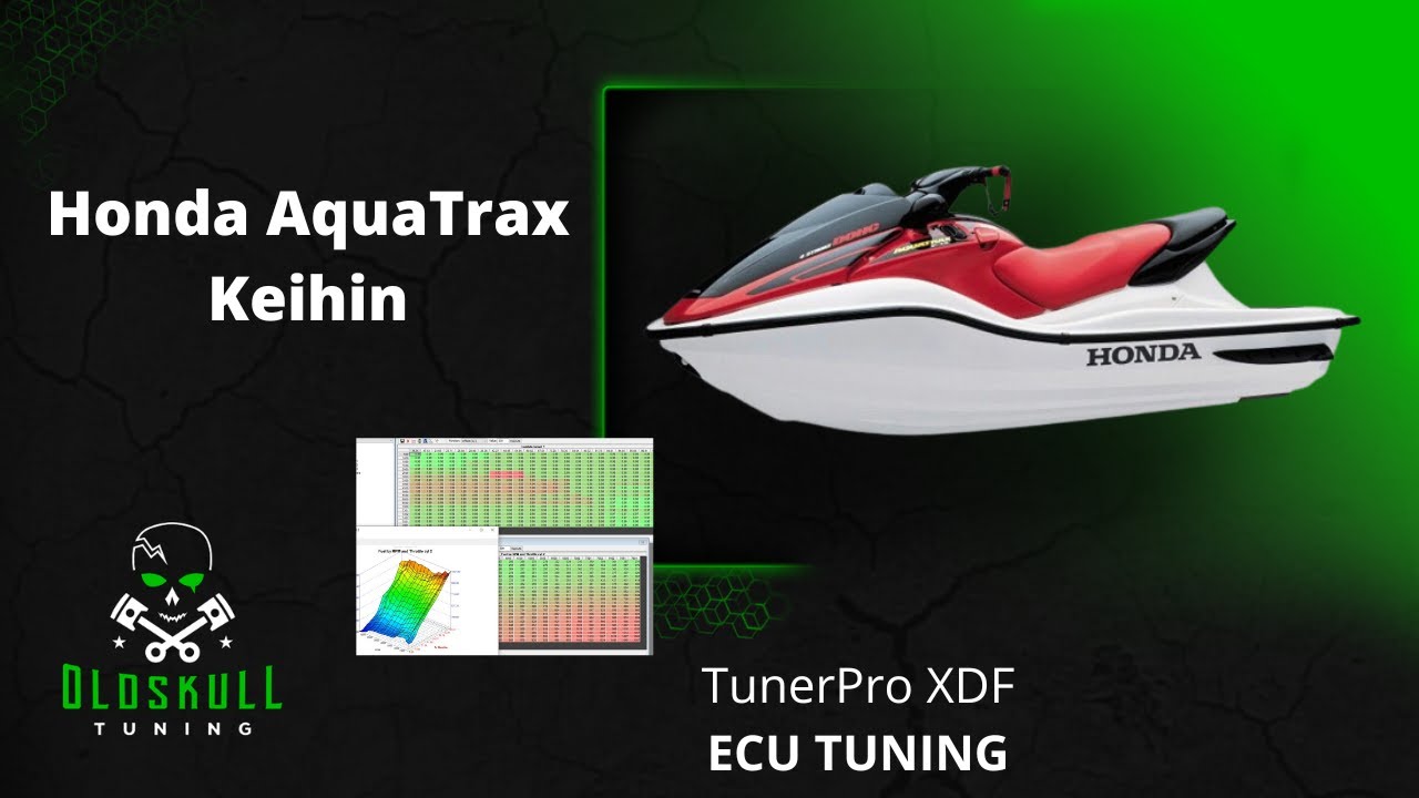 Honda Aquatrax 1.5L ecu tuning Keihin with TunerPro - YouTube