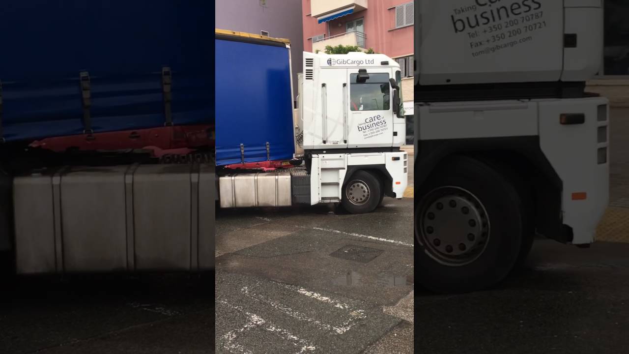 Groupage trailer loaded Gibraltar for UK - YouTube