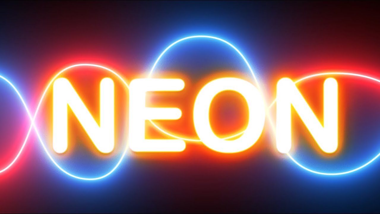 1 Hour Neon Light Screen for enjoy | Satisfying - YouTube