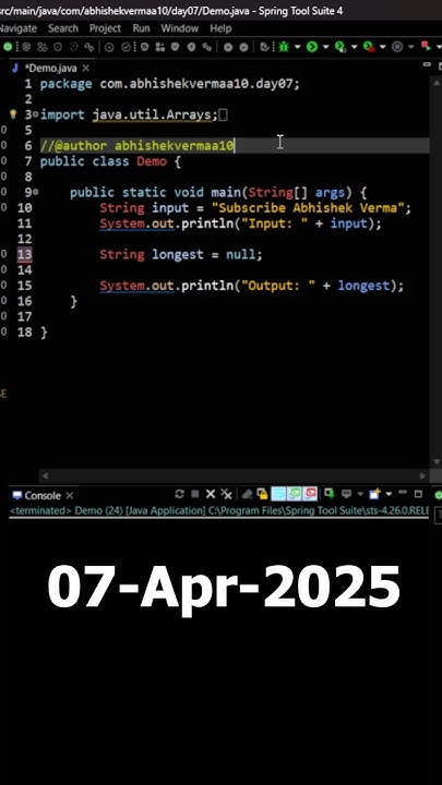 Day-97: Find the longest word in a given sentence in Java #shorts #java - YouTube