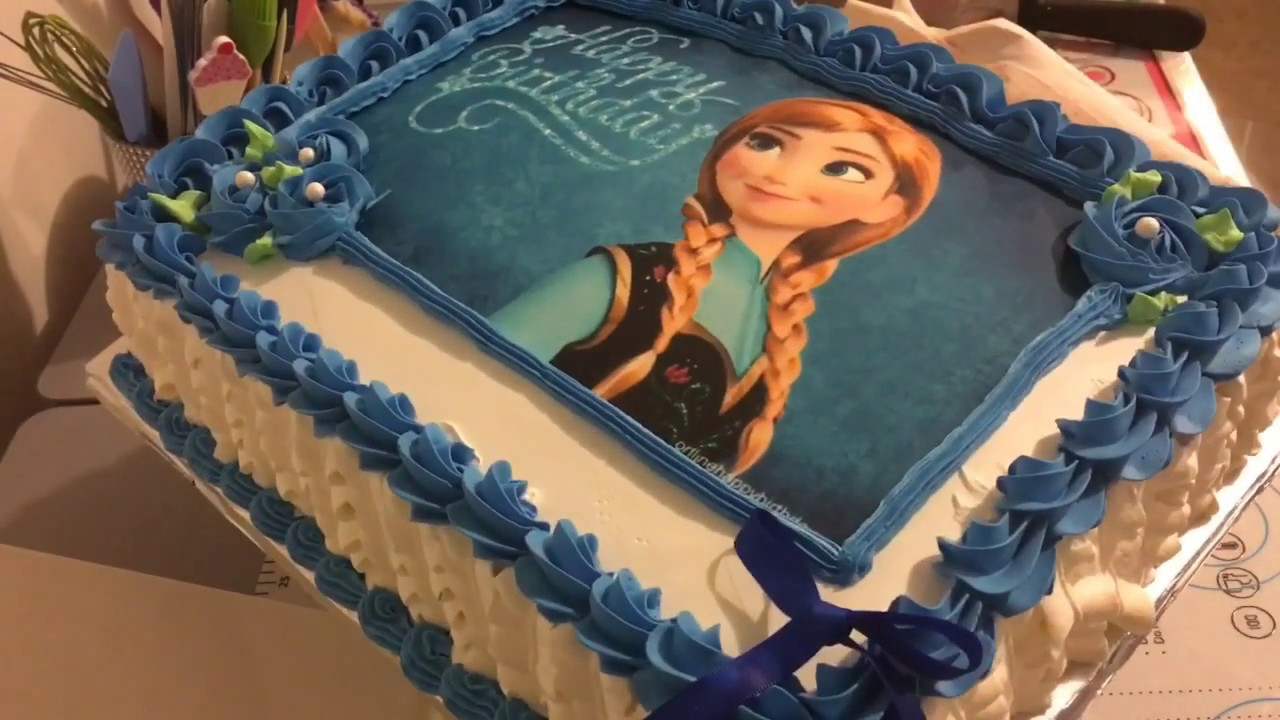 Pastel decorado de la princesa ana - YouTube