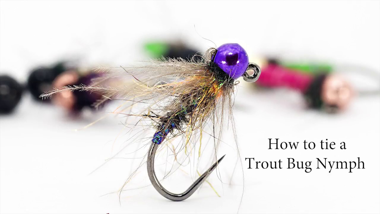 European Nymphs - tying a trout bug with CDC - YouTube