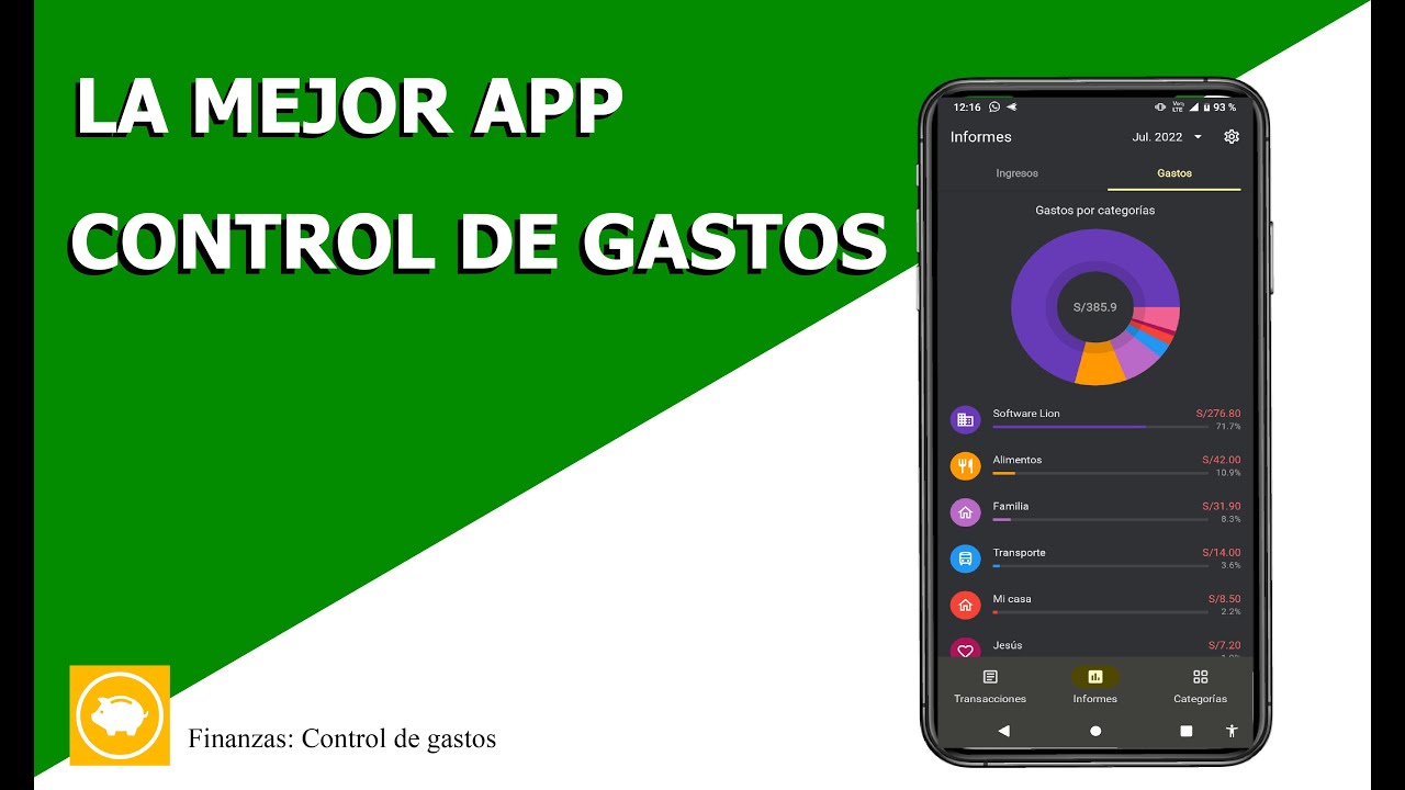 La MEJOR APP para controlar tus GASTOS | Finanzas | Android - YouTube