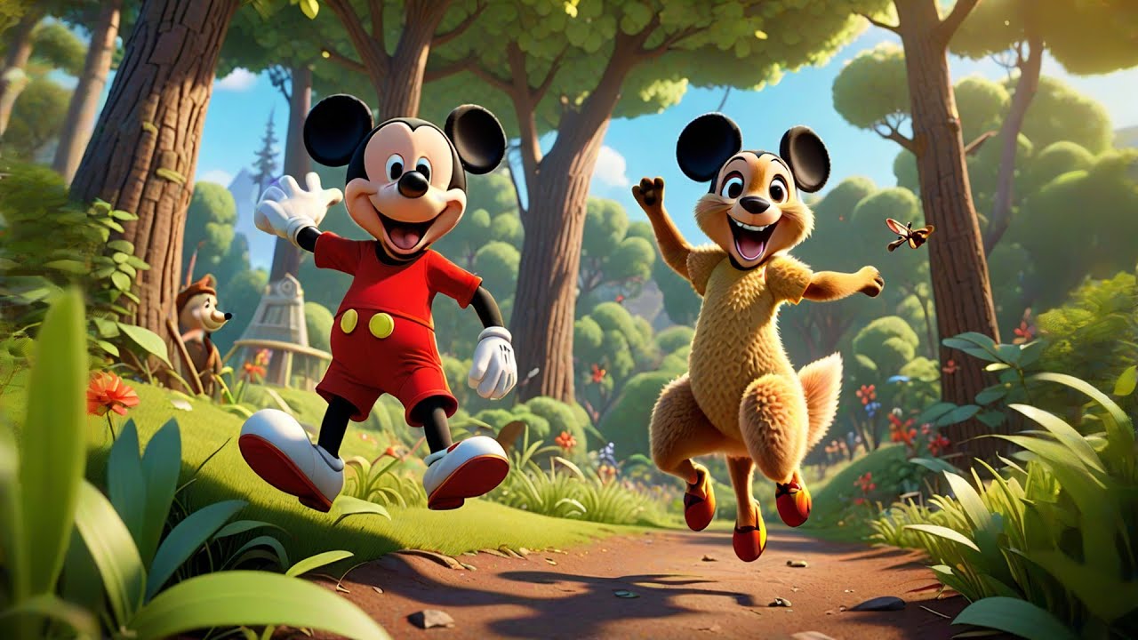 🎬 Mickey Mouse & the Bouncy Kangaroo 🐭🦘 | Fun Kids Poem & Adventure ...