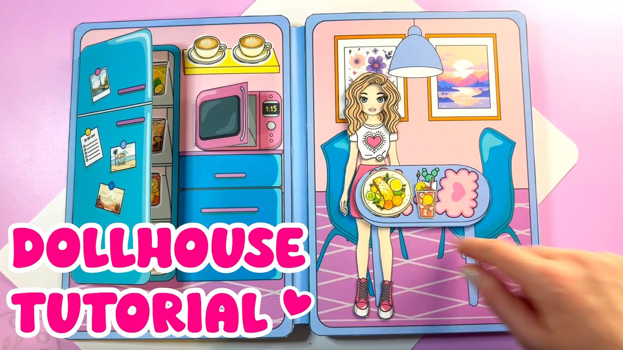 Paper Doll House DIY Tutorial - YouTube