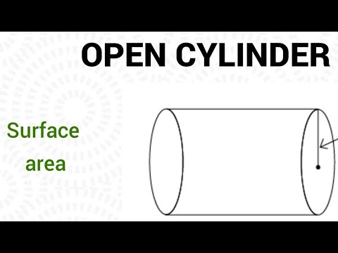 Surface area of an open cylinder (AA e164) - YouTube