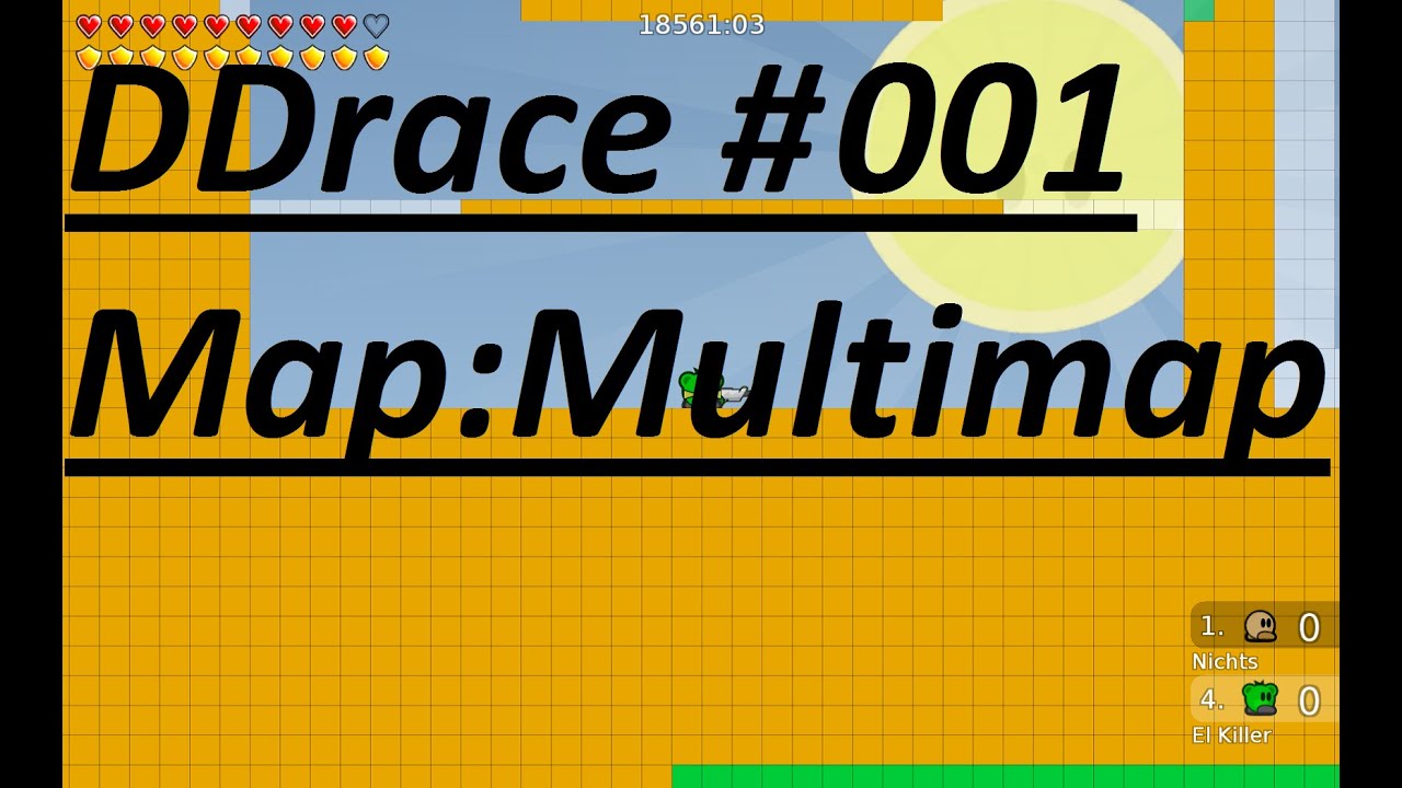 Teeworlds DDrace Map:Multimap #001 - YouTube