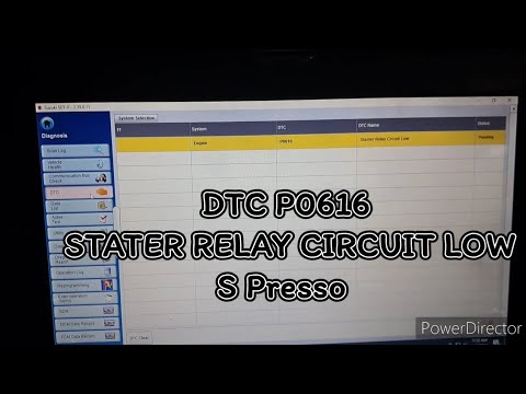 P0616 Starter Relay Circuit Low S Presso MIL light On - YouTube