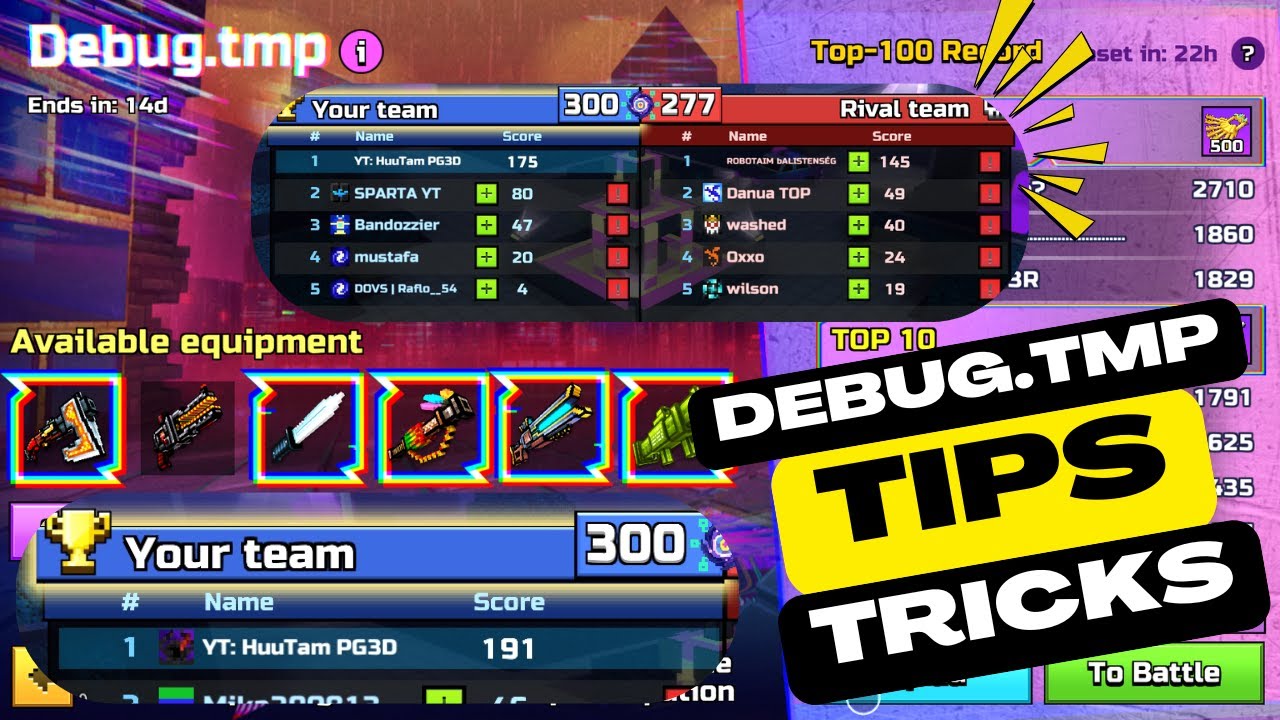 Tips & Tricks for DEBUG.TMP Mode | Loadout Recommendation - YouTube