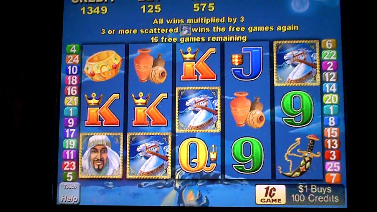 ARABIAN KNIGHTS Slot Machine Bonus at Borgata - YouTube