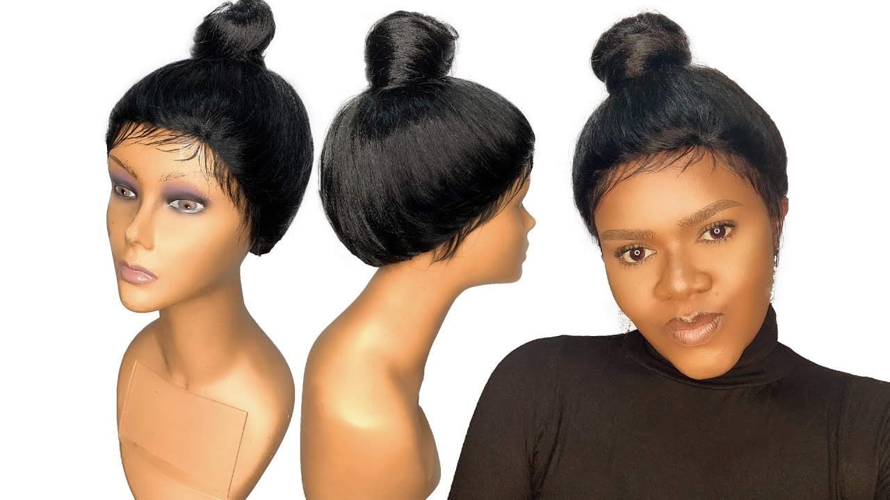 Easy Lace Wig Tutorial On A Budget - No Closure - Detailed Steps - YouTube