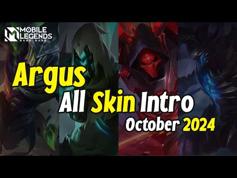 Argus (2024) - All Skin Intro Animation - Mobile Legends Hero Skin Showcase