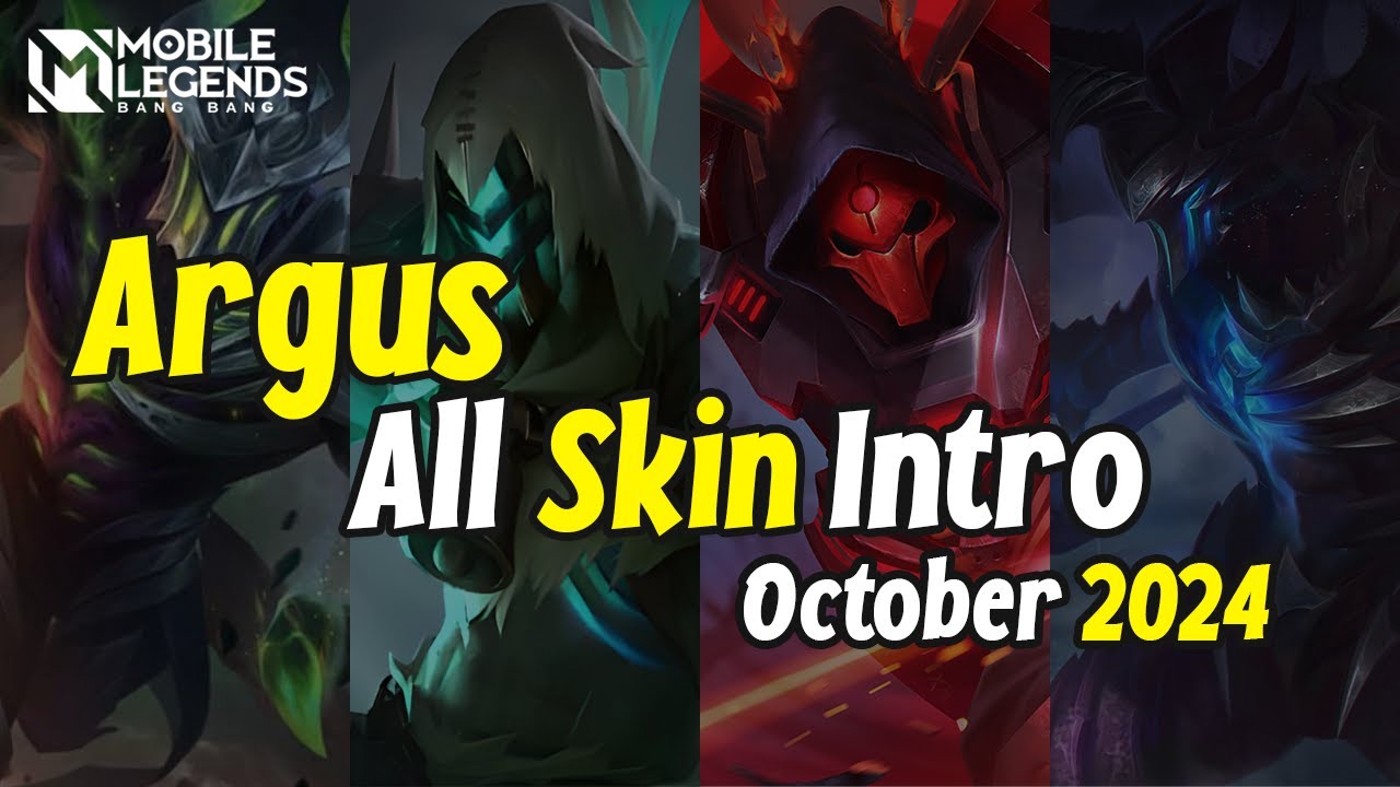 Argus (2024) - All Skin Intro Animation - Mobile Legends Hero Skin ...