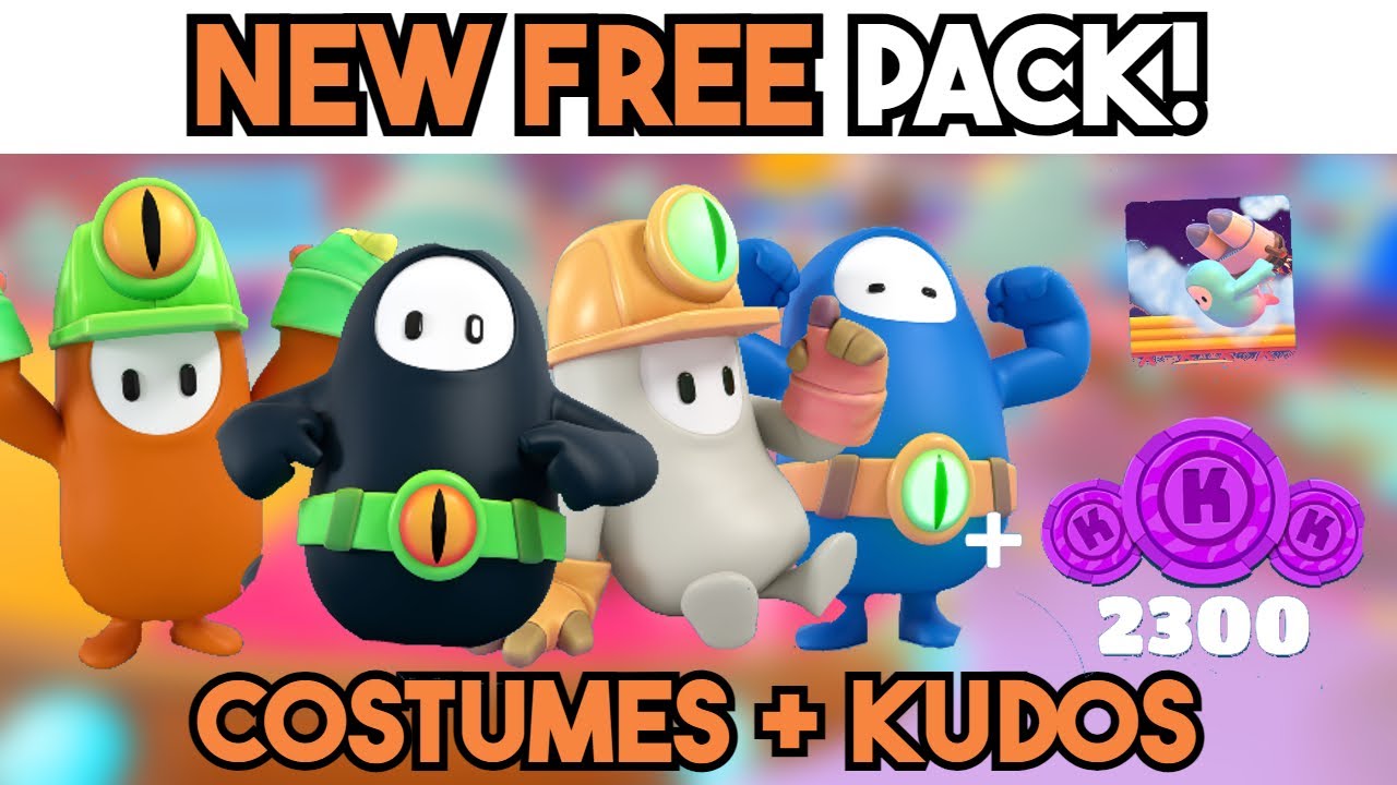 How to get a FREE Fall Guys PACK!! (Costumes, Kudos, New Celebration ...