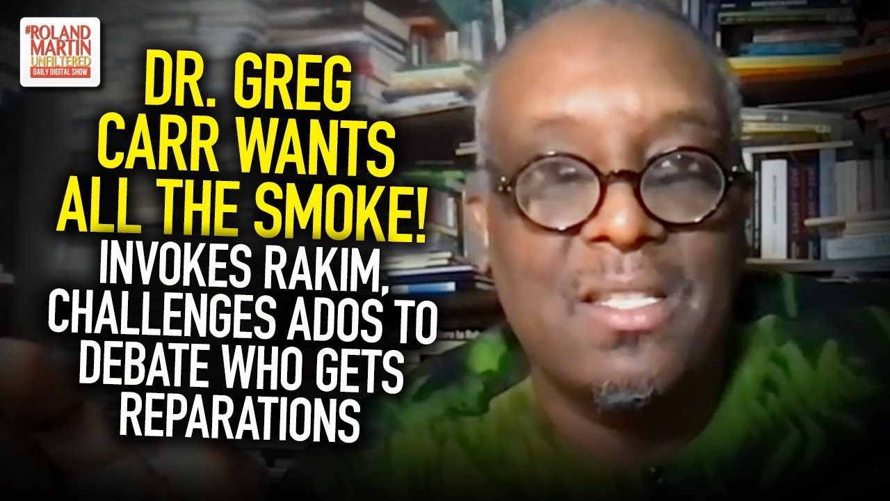 Dr. Greg Carr Wants ALL The Smoke! Invokes Rakim & Challenges ADOS To ...