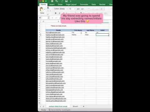 Extract data from email shortcut #excel #exceltips #exceltutorial #exceltricks #accounting # ...