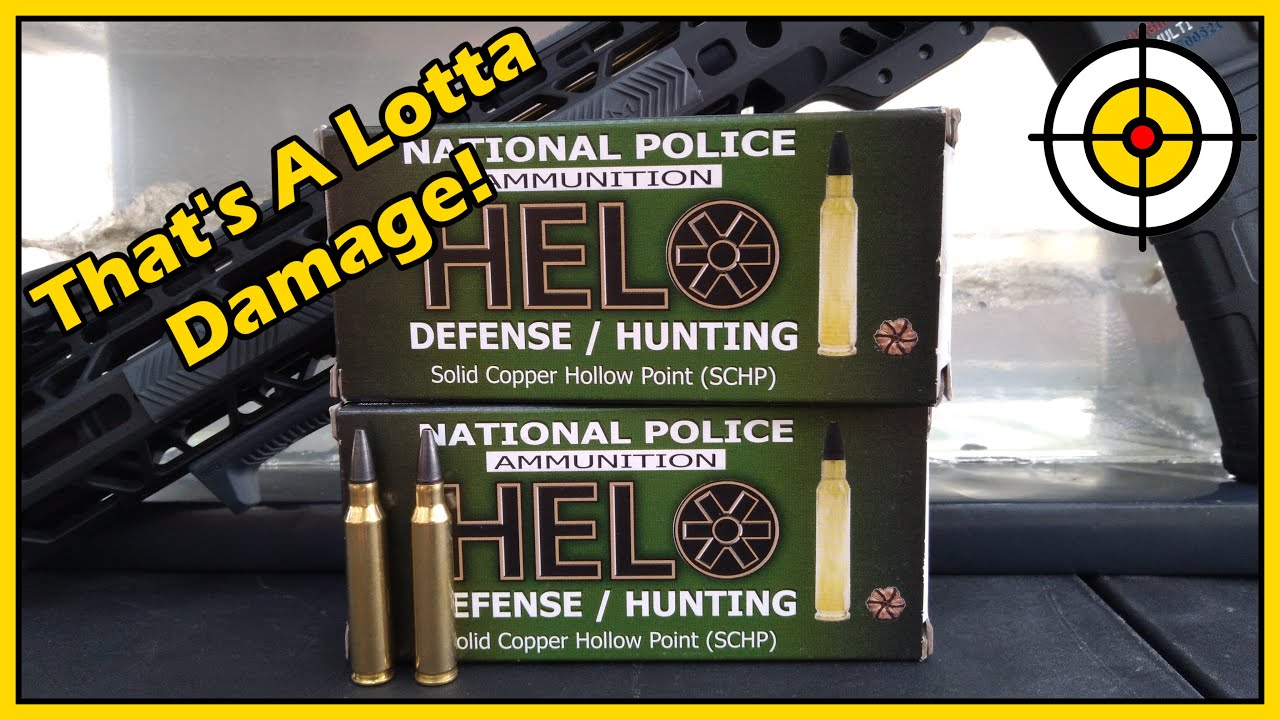 .223 HELO Ballistic Gel Test & Chrono! These Are Some Nasty Rounds ...