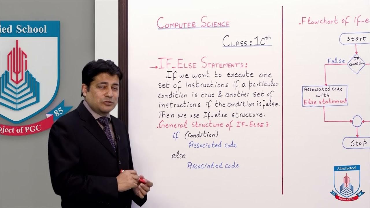 Class 10 - Computer Studies - Chapter 3 - Lecture 3 - IF – ELSE Statement Structure - Allied ...