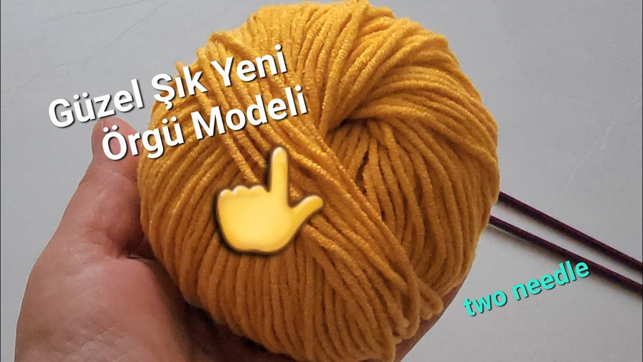 👌 FINE! 💥STYLISH, NEW Knitting Pattern with Skewers - YouTube