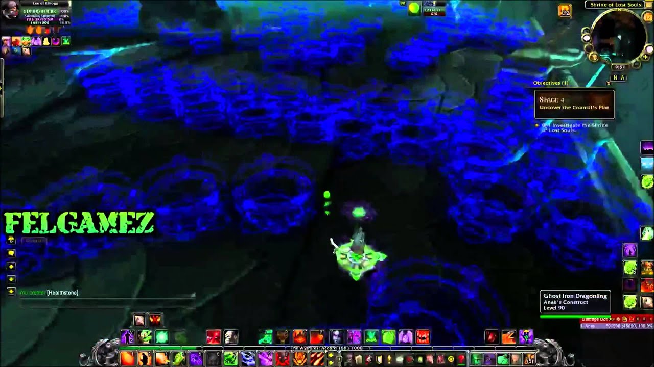 Warlock Green Fel Fire quest play through part 2 - YouTube