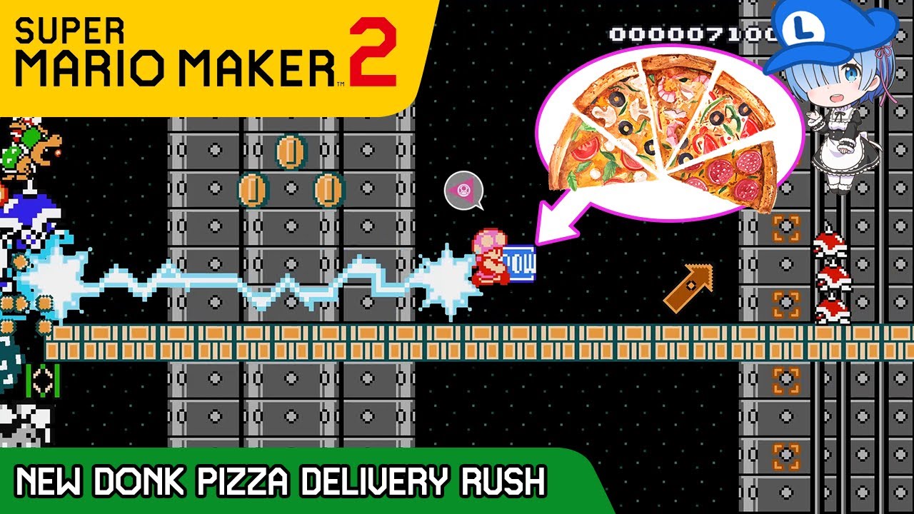 Toadette Delivers PIZZAS in this SPEEDRUN Level! [SMM2 FIRST CLEAR ...
