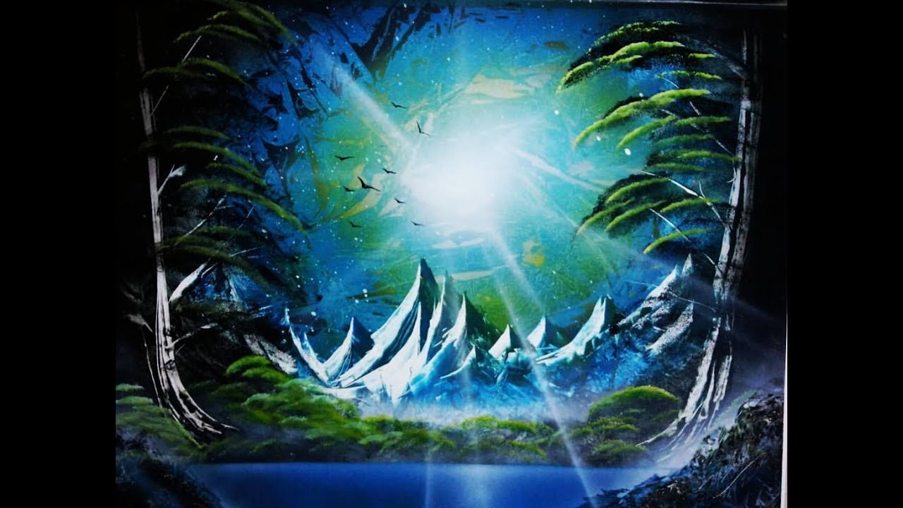 Japanese Spray Artist Satoshi! Spray paint art! Enjoy watching - YouTube