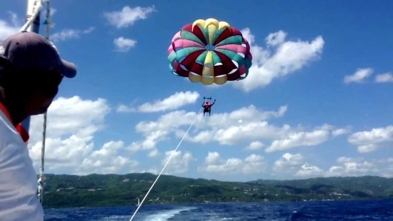 Manny Parasailing in Montego Bay, Jamaica - YouTube