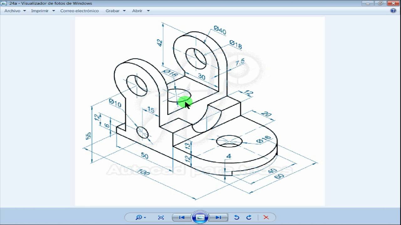 24 como hacer una nueva figura mecanica 3D en autocad - YouTube