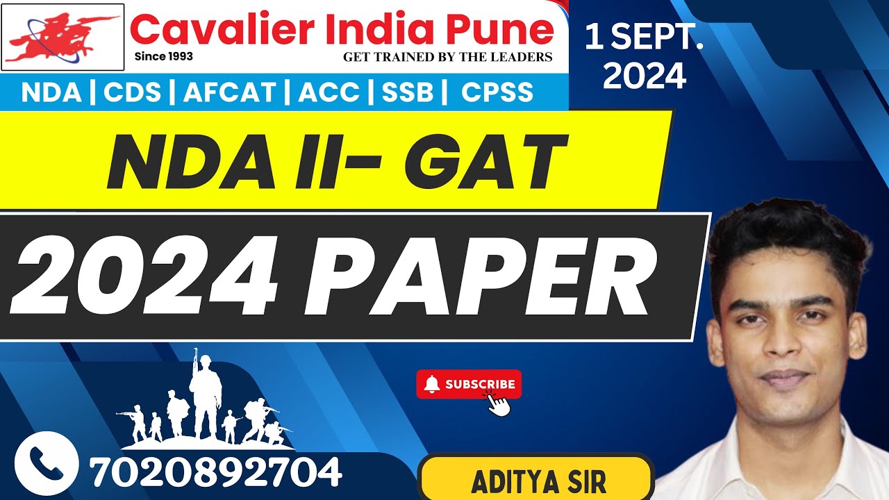 NDA 2024 | GAT PAPER | #NDA2_2024 #NDAGAT2024 #GATNDA2024 - YouTube