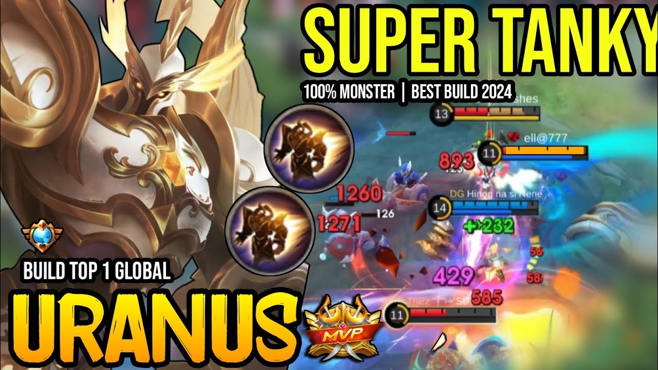 URANUS BEST BUILD 2024 | BUILD TOP GLOBAL URANUS GAMEPLAY | MOBILE ...