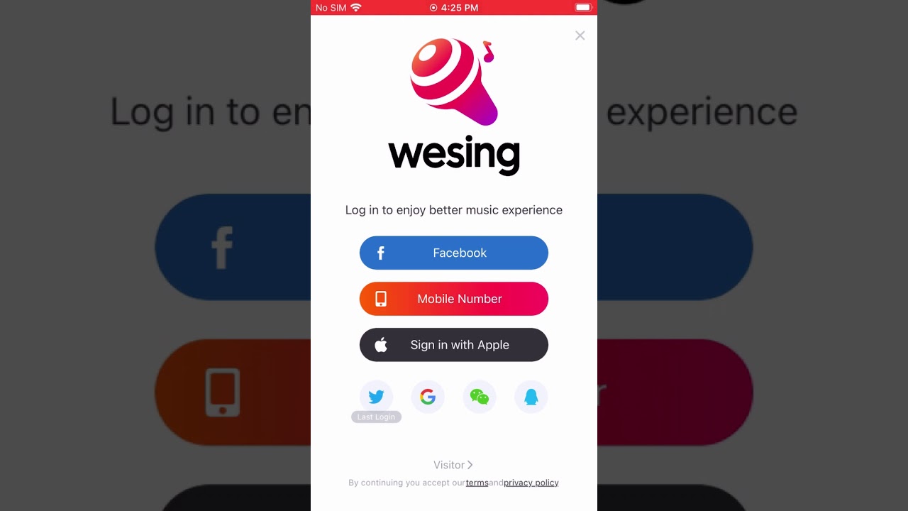google account login on wesing - YouTube