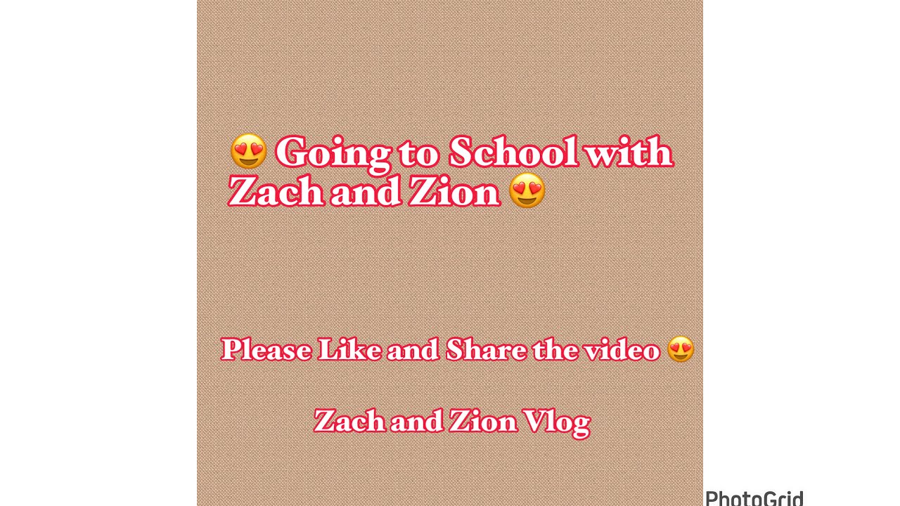 Vlog 1 : Going to School with Zach and Zion at Sure Values School ...