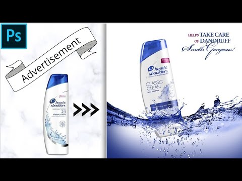 How to create Shampoo Advertising banner in Adobe Photoshop! - YouTube