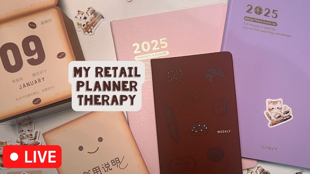 🔴 Live: Stressed...so planner retail therapy | Kinbor 2025 Planners ...