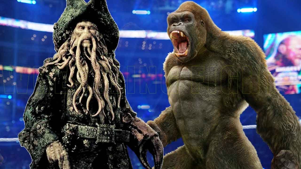 King Kong vs Davy Jones Match Wrestling Fights - YouTube