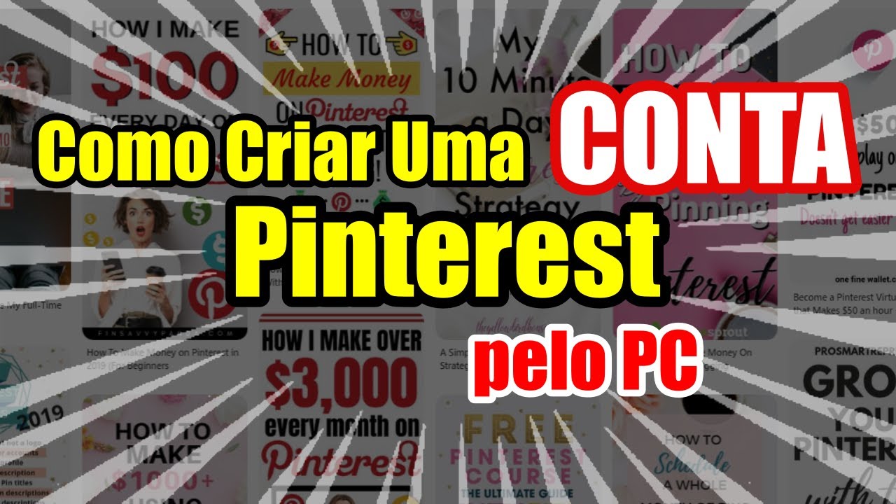 Como Criar Uma Conta No Pinterest pelo PC 😎 Crie sua conta no pinterest ...